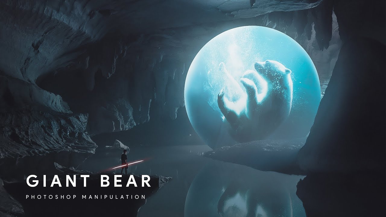 Giant Bear - Photoshop Manipulation Process - YouTube