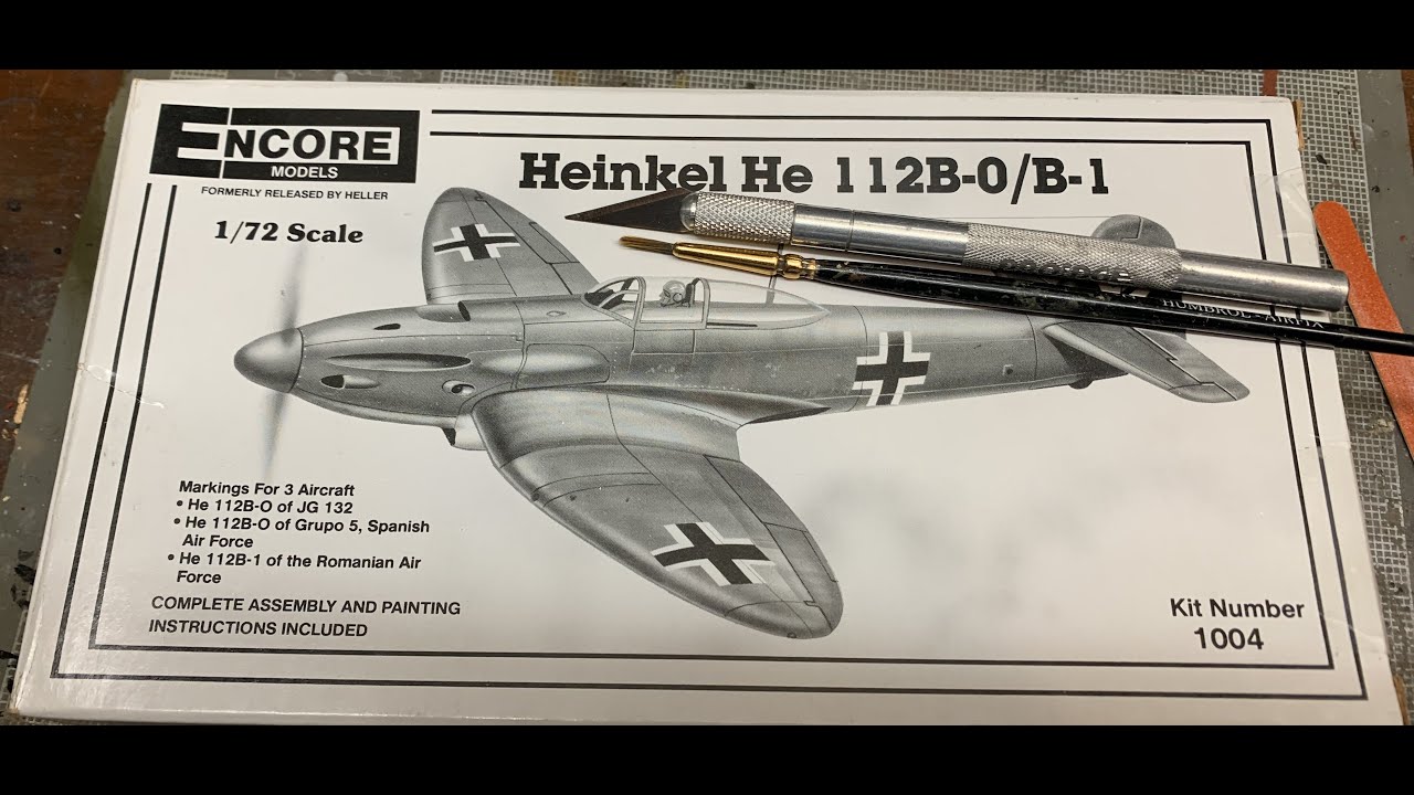 Model Building - Encore Models Heinkel He 112B - YouTube