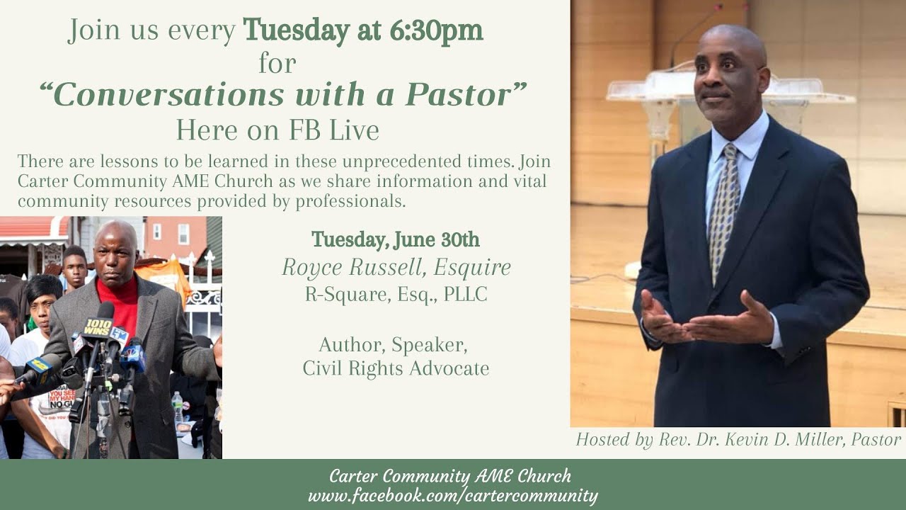 Attorney Royce Russell Joins Conversations with a Pastor Pt2 ~ S1E9 ...