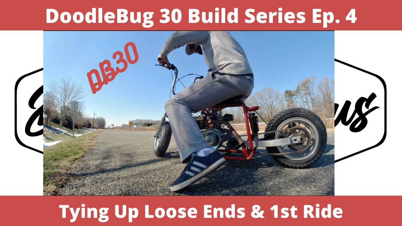 Flat Head DoodleBug 30 Ep. 4 | Chain, Seat, Ape Hangers, 1st Ride ...