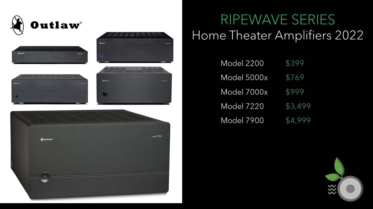 Outlaw Audio Amplifiers 2022 - All Models - 2200, 5000x, 7000x, 7220 ...