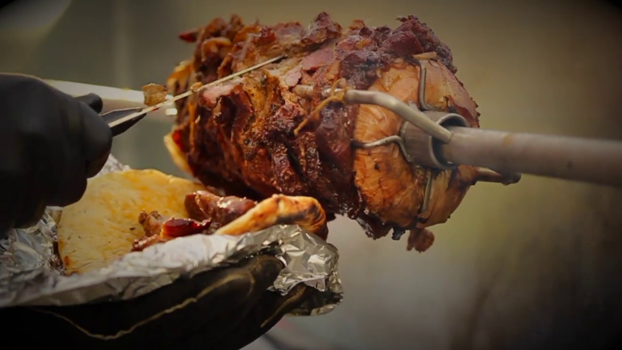 Gyros on the Spit - YouTube