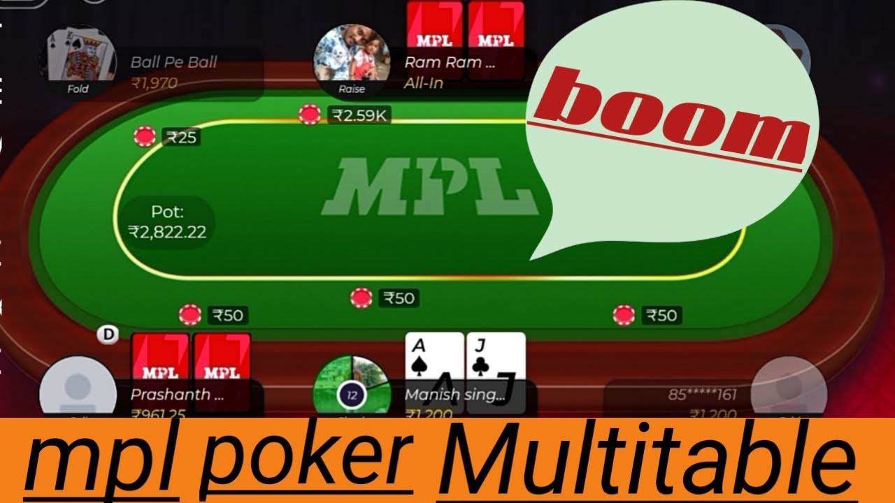 Mpl #poker 2500 table/ gameplay big winning multitable - YouTube