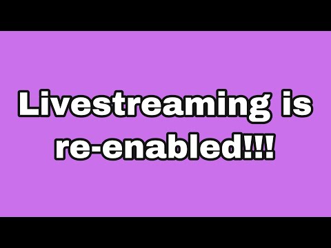 Livestreaming is Re-enabled on Our Main(Rizzy And Mizzy) | Announcement