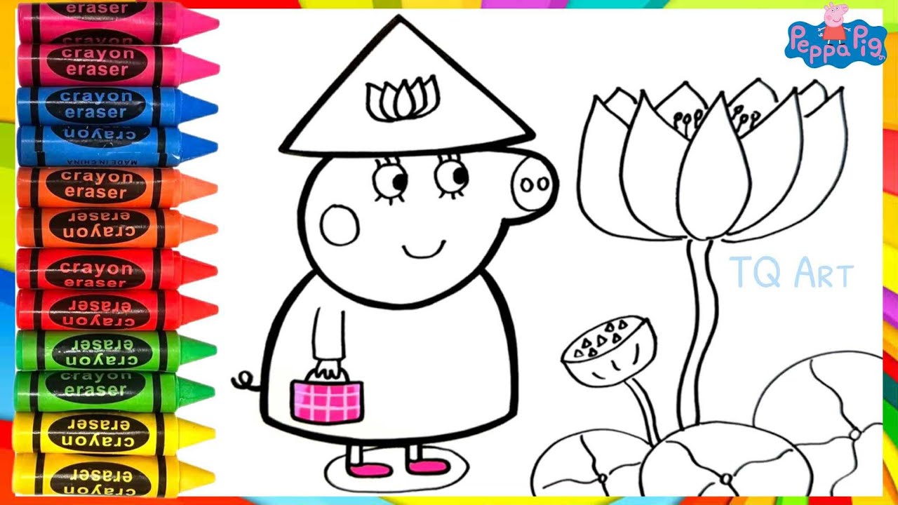How To Draw Mummy Pig From Peppa Pig🐽 | Peppa Pig | Drawing For Kids ...