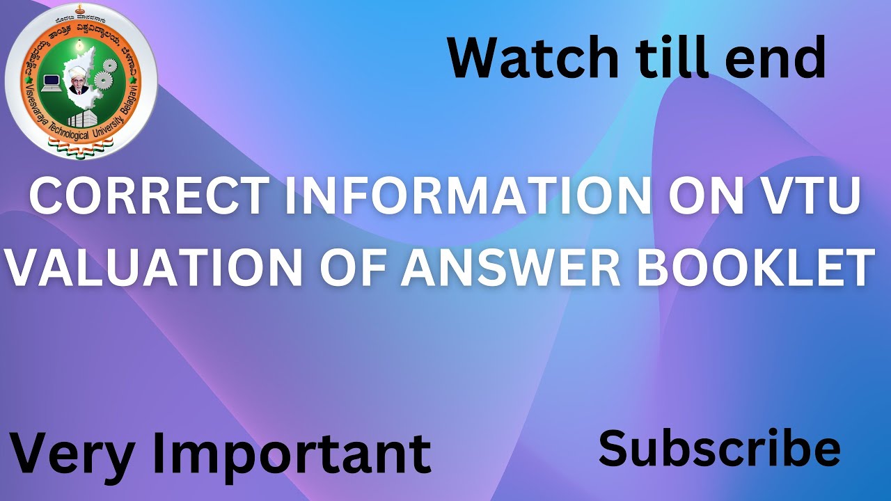 CORRECT INFORMATION ON VTU VALUATION PROCESS| UPDATE ON VTU VALUATION ...