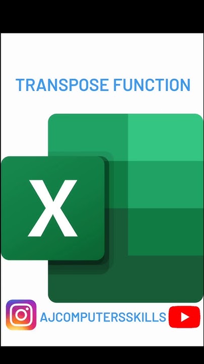Transpose Function #excel #exceltricks #exceltech #exceltips #trending #youtubeshorts #shorts ...