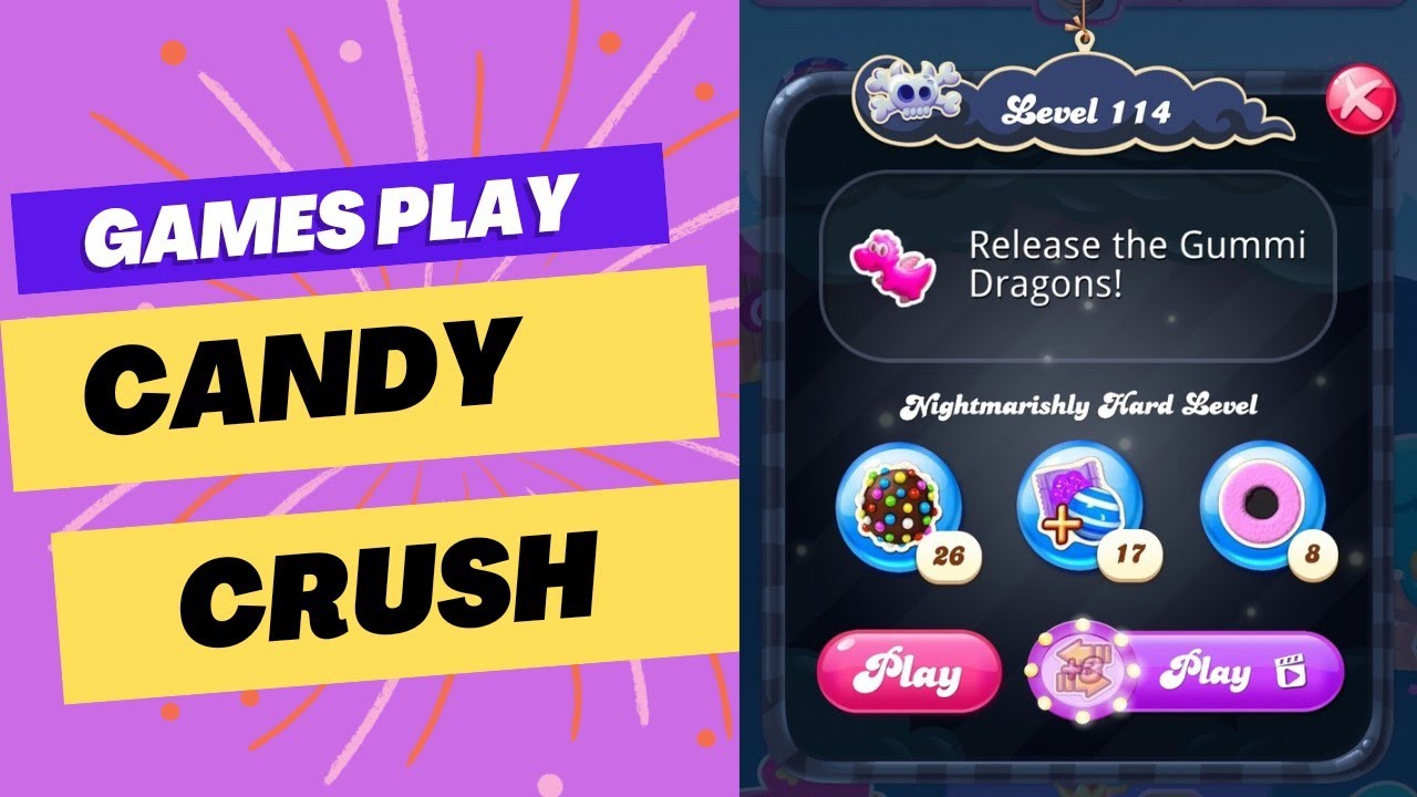 Candy Crush Saga Level 114 | Candy Crush Level 114 - YouTube