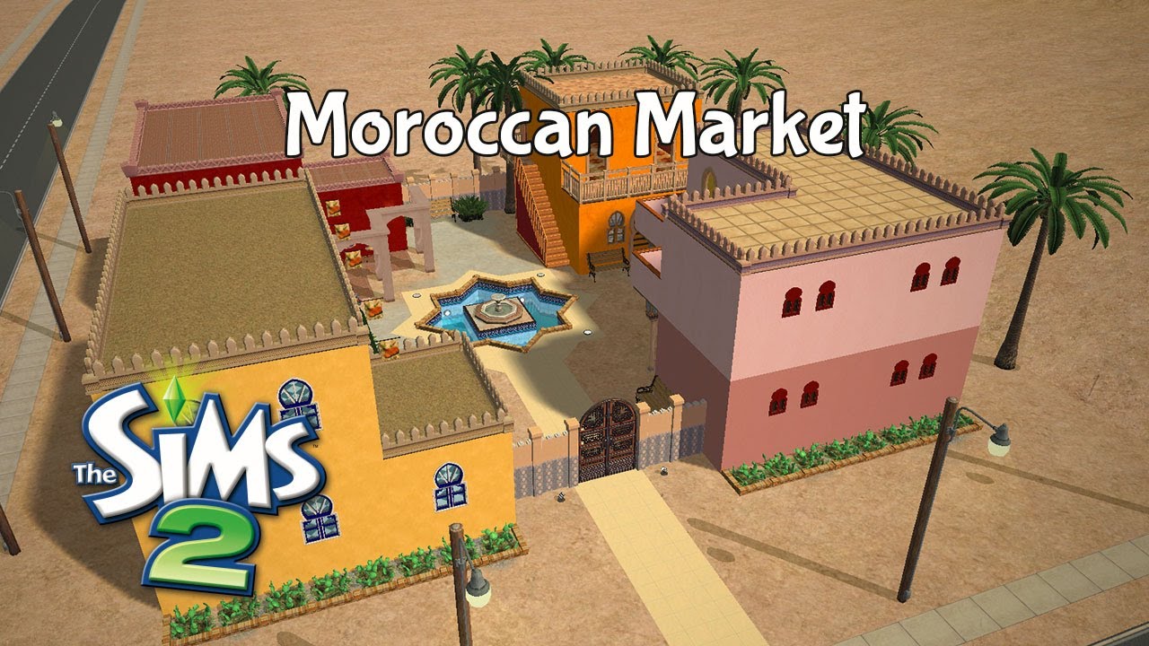 Moroccan Market: The Sims 2 Speed Build - YouTube