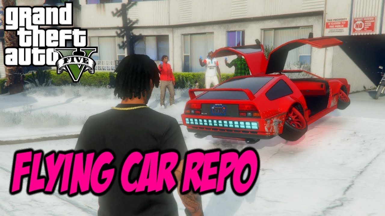 GTA 5 FLYING CAR REPO (SKIT) - YouTube