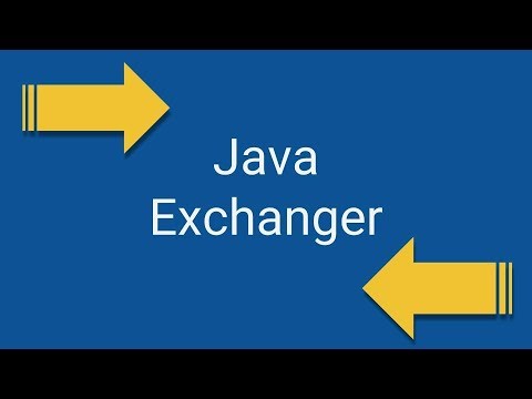 Exchanger class in Java - YouTube