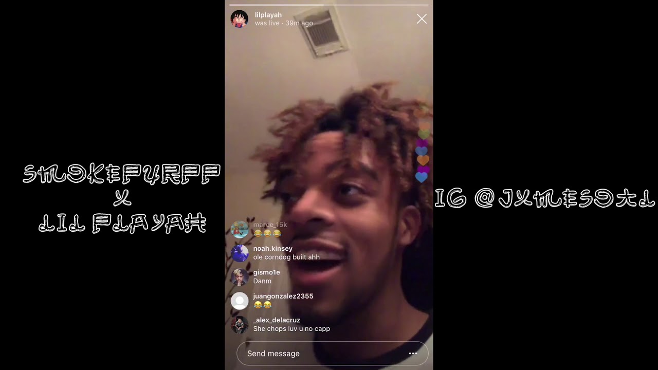 LIL PLAYAH GOES LIVE WITH SMOKEPURRP!!!! - YouTube