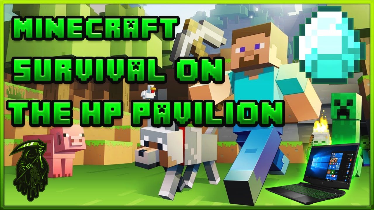 Minecraft Survival on the Hp Pavilion Gaming Laptop - YouTube