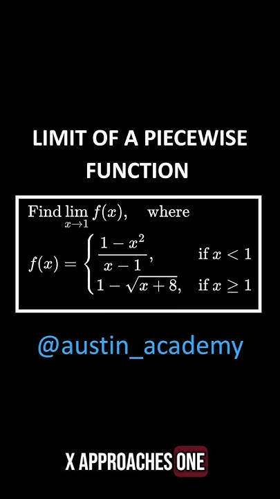 Solving One-sided Limit of a Piecewise Function | Episode 2 | Calculus #Maths #shorts - YouTube