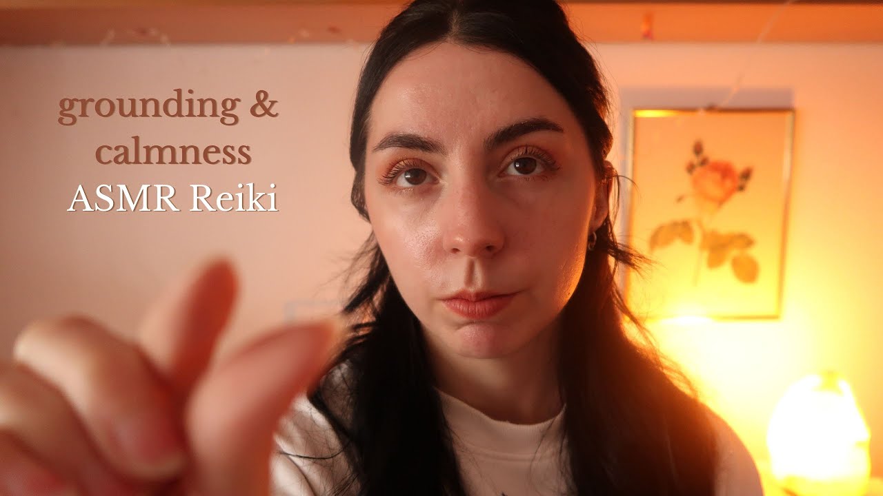 ASMR Reiki | grounding & calmness | tame chaotic energy | aura cleanse | nervous system reset ...
