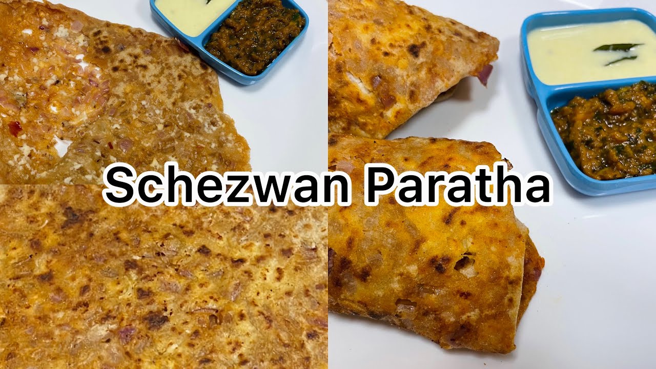Schezwan Paratha Recipe | Schezwan Paneer Paratha | Schezwan Paneer ...