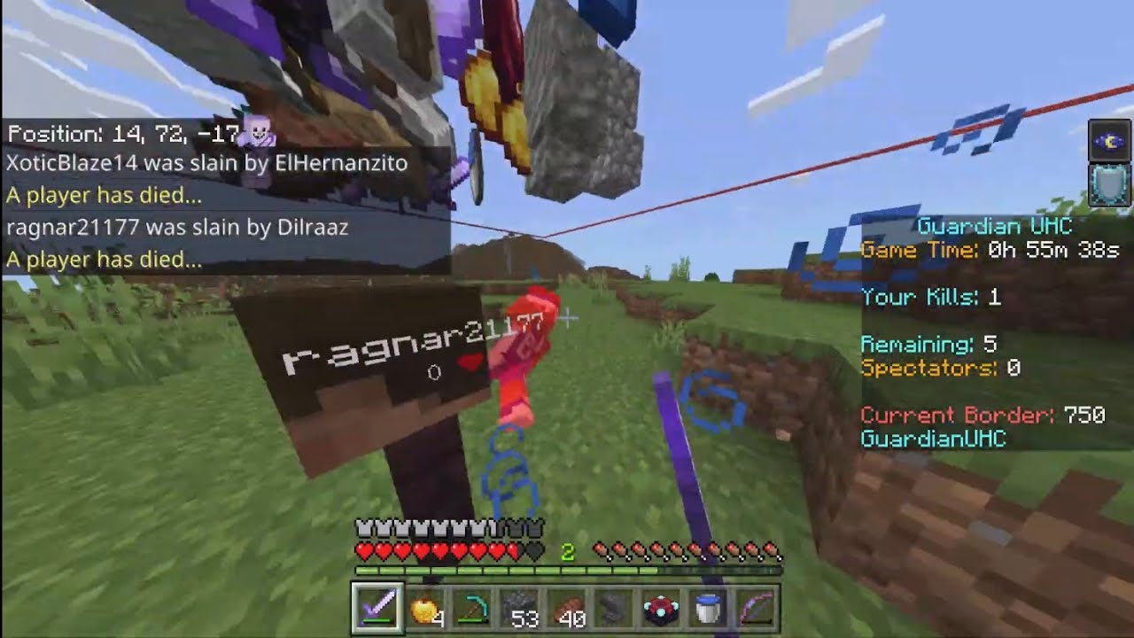 Playing on the best MCPE/MCBE UHC Server UHC Highlights #1 - YouTube