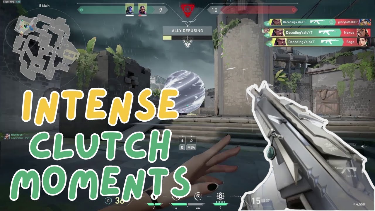 INTENSE VALORANT GAMEPLAY CLUTCH MOMENTS ONLY ! - YouTube
