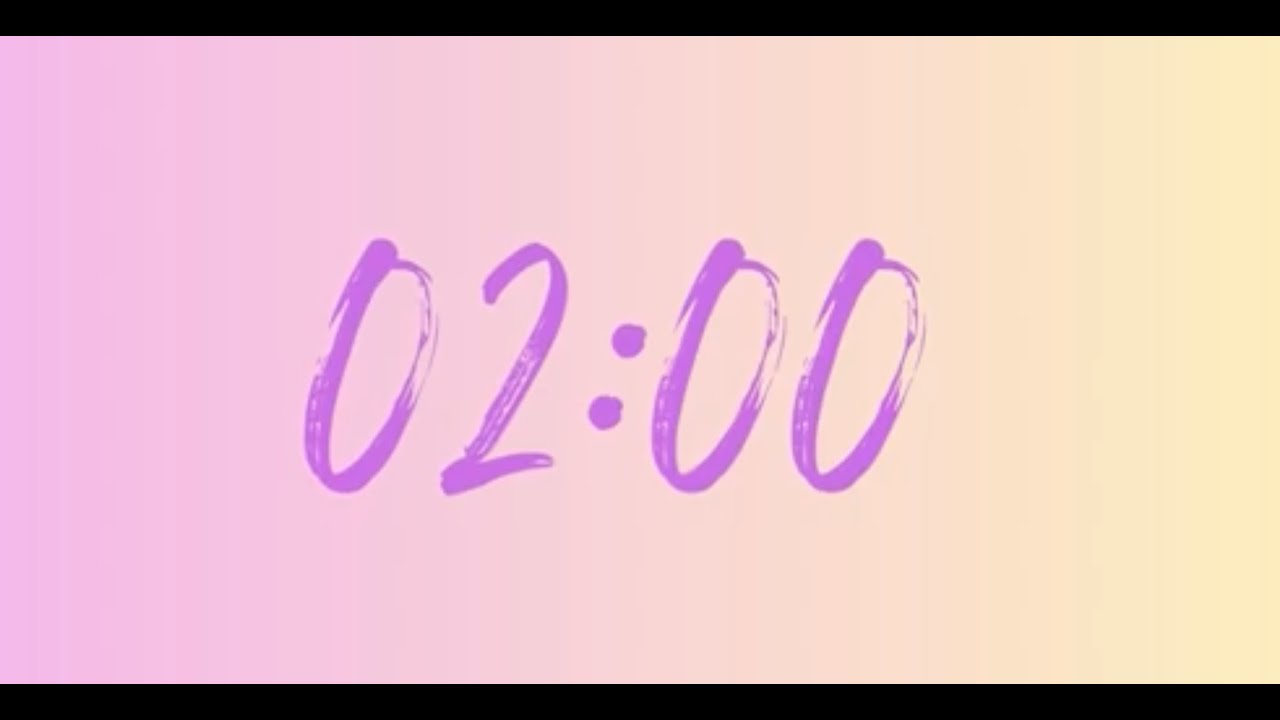 2 Minute Silent Countdown Timer | No Alarm | Calming Focus Timer for ...
