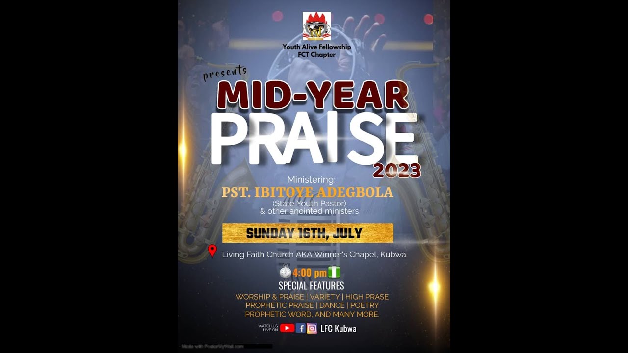 YAF FCT - ABUJA MID YEAR PRAISE (16TH JULY, 2023) - YouTube