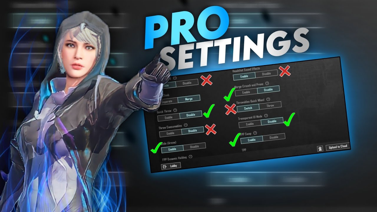 Pro settings basic & advanced settings in BGMI/PUBG MOBILE|2024 - YouTube