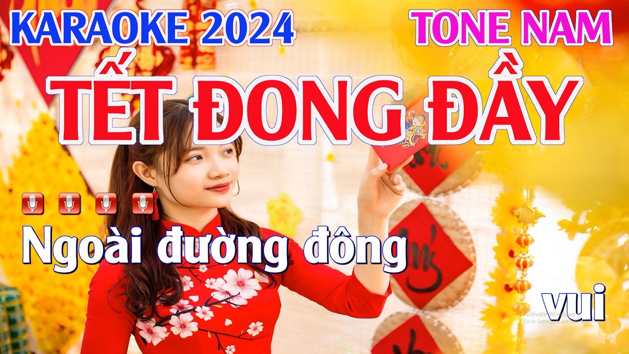 Karaoke Tết Đong Đầy KAY Trần, Nguyễn Khoa,Duk - Tone Nam Beat Chuẩn Dễ ...