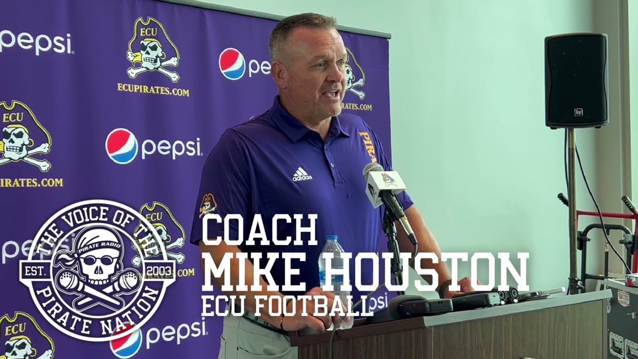 ECU Football Coach Mike Houston Game Week Press Conference For NC State ...