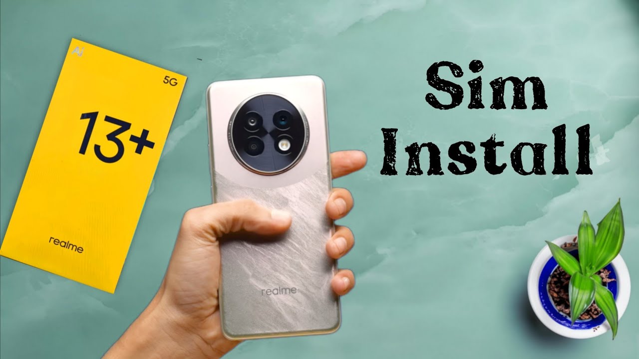 How to Insert Dual Sim & microSD Card in Realme 13 Plus, Hybrid Sim ...