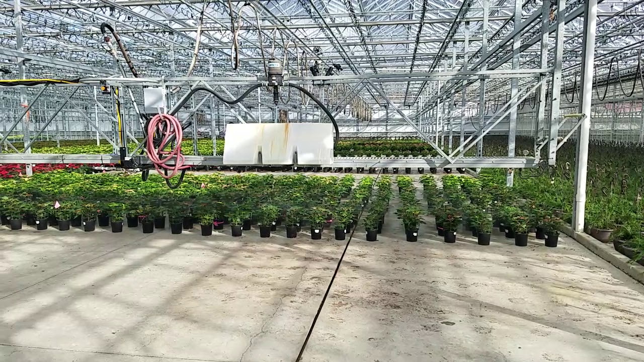 Intelligent pesticide spray system for greenhouse applications - YouTube