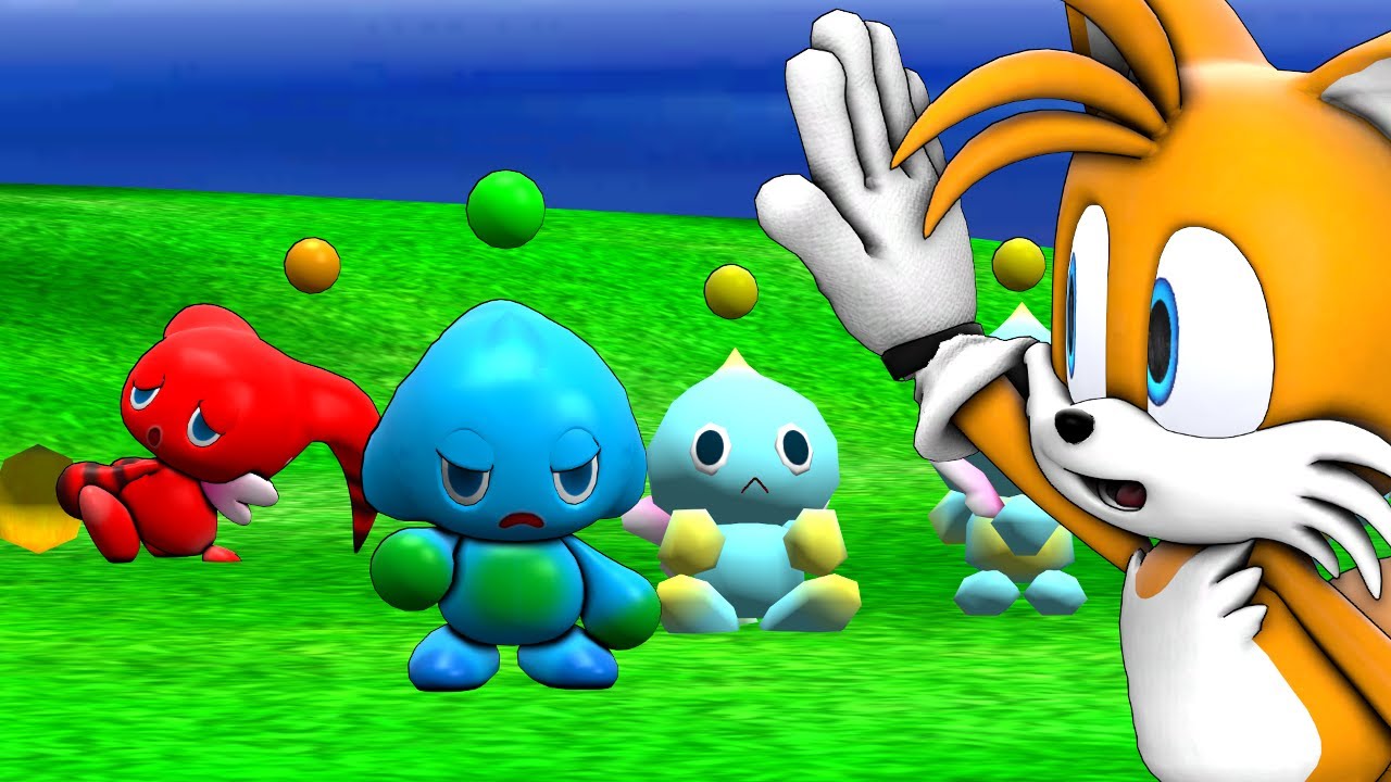 *Flashing warning* When you leave the Chao Garden in Sonic Adventure 2 ...