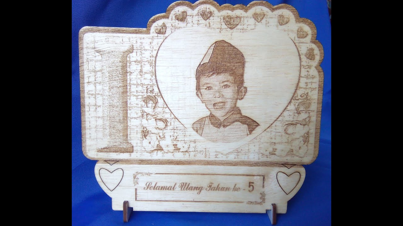 Jasa Laser Cutting, Grafir, acrylic, tripleks, kulit Sidoarjo - YouTube