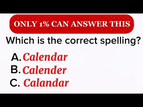 Can you find the correct spelling? ONLY 1% CAN! - YouTube