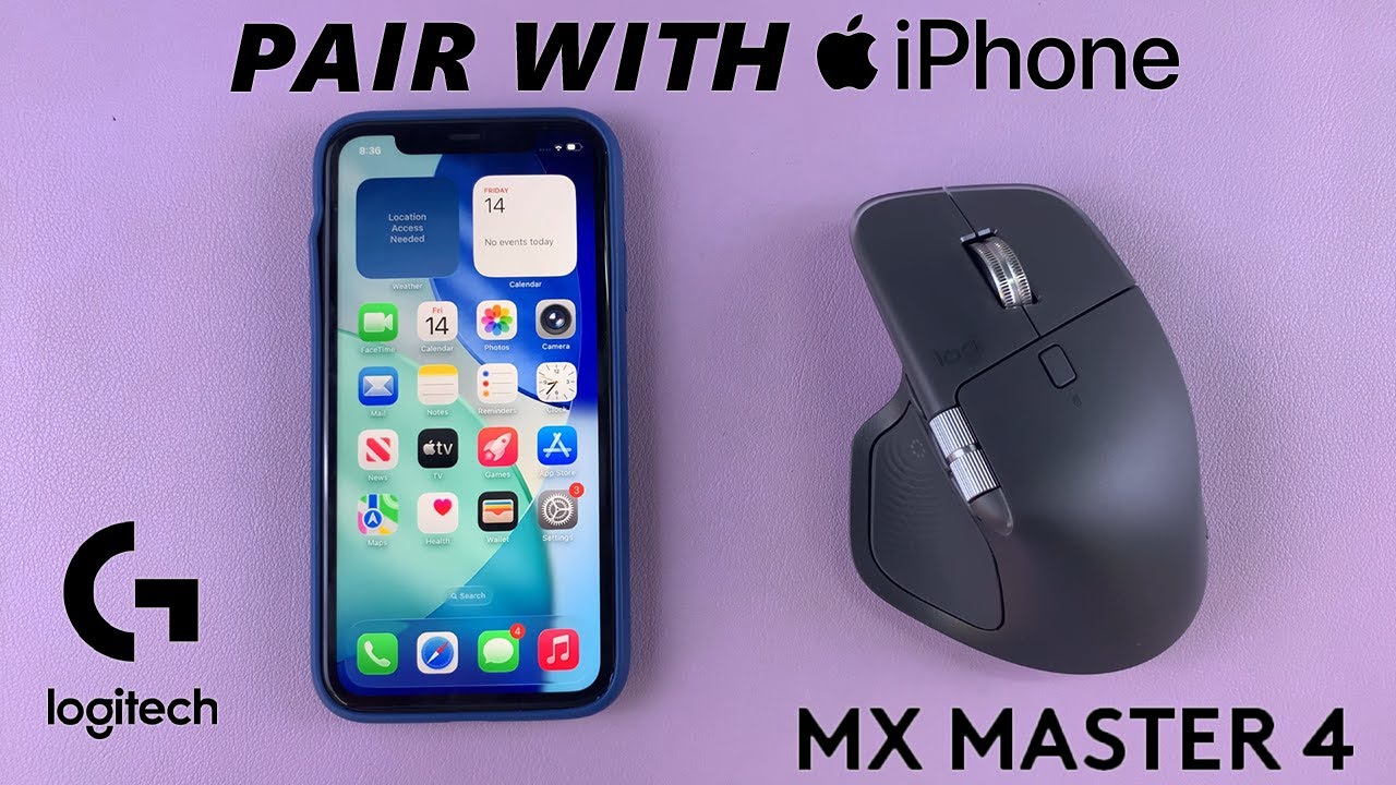 How To Pair Logitech MX Master 4 To iPhone - YouTube