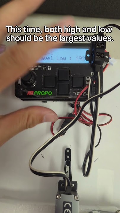 How to set the travel adjustment for JR servos. (Using the servo programmer) - YouTube