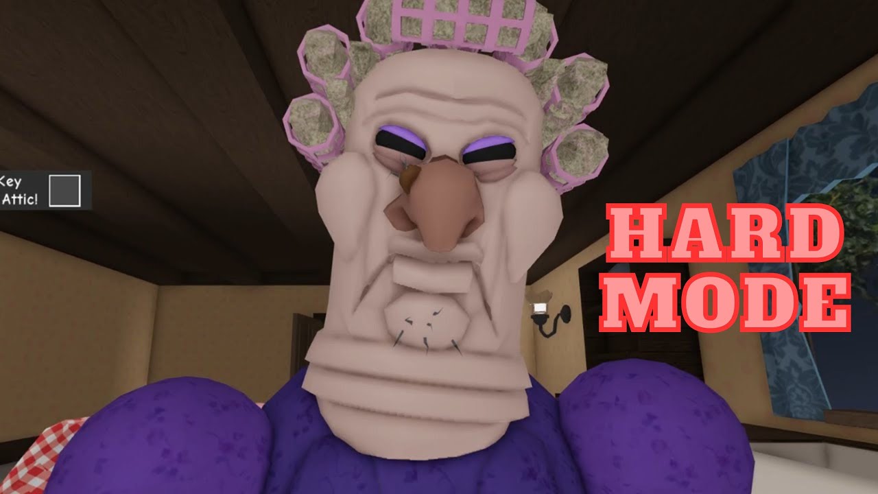 Grumpy Gran Hard Mode Gameplay Walkthrough All Jumpscares Roblox - YouTube