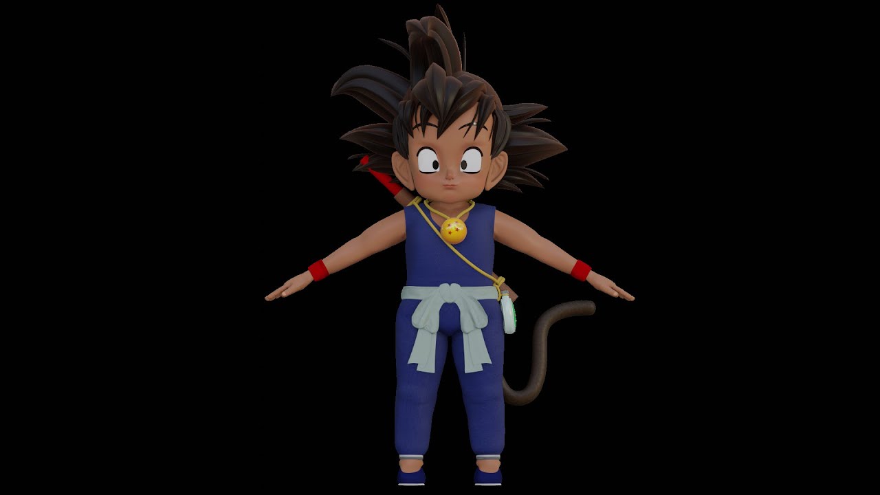 Goku vista en 360° modelado 3D - YouTube