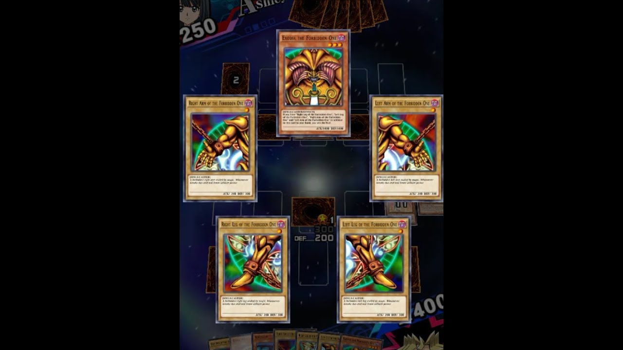 Summoning Exodia - The Forbidden One on the very Second last card of ...