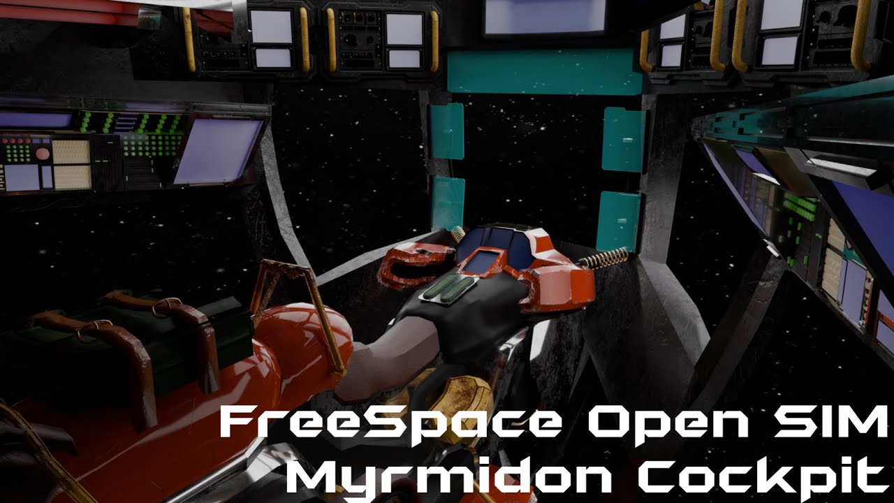 FreeSpace Open | S.I.M. GTF Myrmidon Cockpit - YouTube