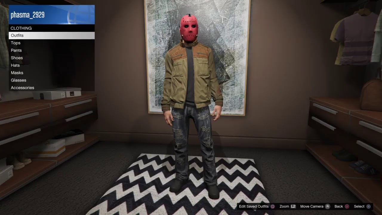 GTA V|How to make a Blood Mask Jason Outfit - YouTube