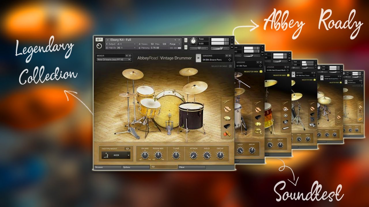 ALL ABBEY ROAD DRUMS By @NativeInstruments Quick Preview - YouTube