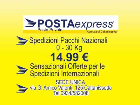 POSTA EXPRESS CALTANISSETTA PROMO PACCHI E PLICHI POSTE PRIVATE - YouTube