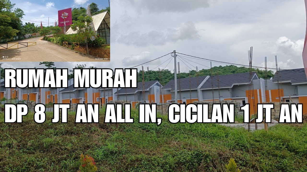 Rumah Murah Dengan Dp 8 Juta All in / Cicilan Sejutaan / Bumi Griasadi ...