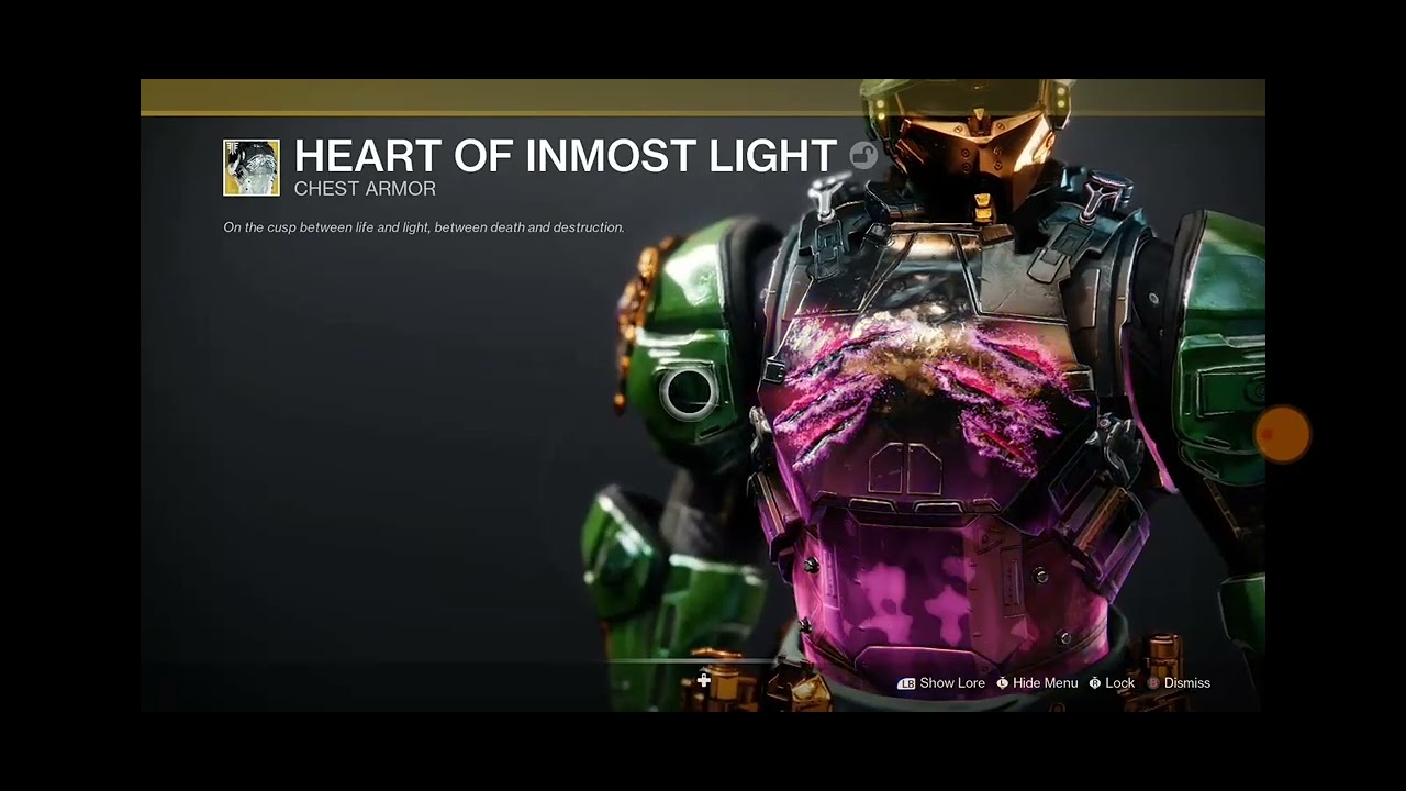 Heart of Inmost Light Exotic Orderment (Destiny 2 Witch Queen) - YouTube