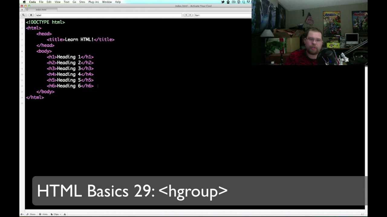 Learn HTML with Keith: hgroup - YouTube