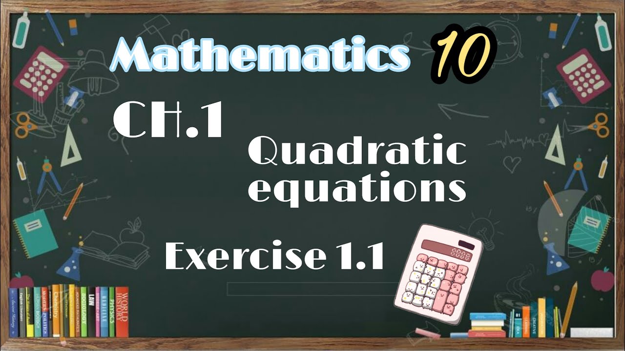 10th Grade MATHEMATICS lecture 📚 Ch no 1(Ex 1.1)📒 - YouTube