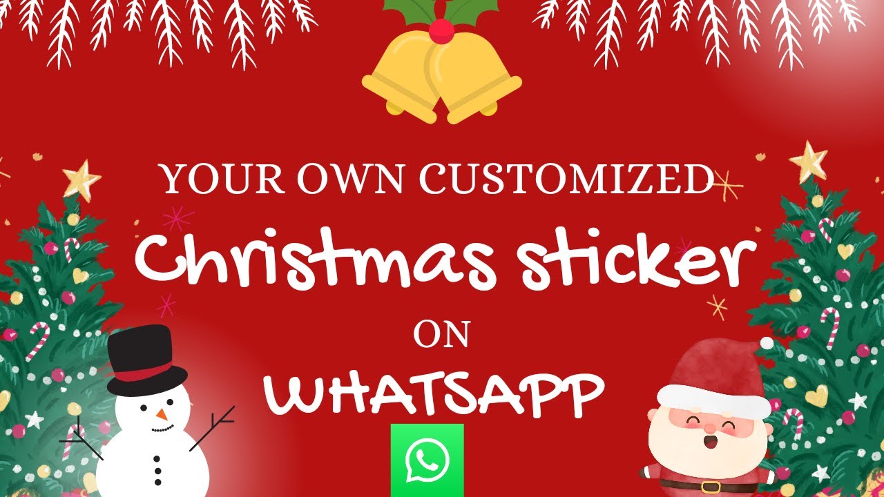 How to make your Christmas stickers for WhatsApp 25 Dec 2022 - YouTube