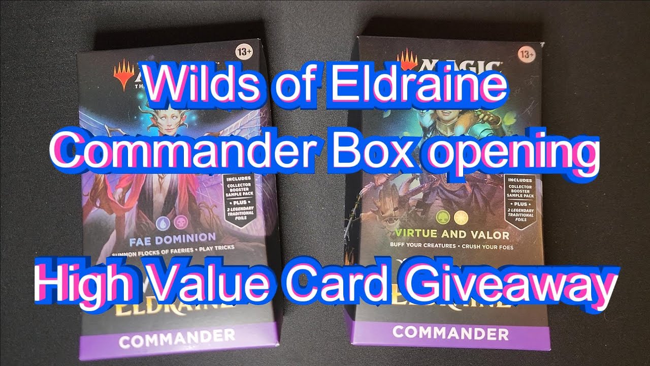MTG Commander box opening. High Value Card Give Away, Magic The ...