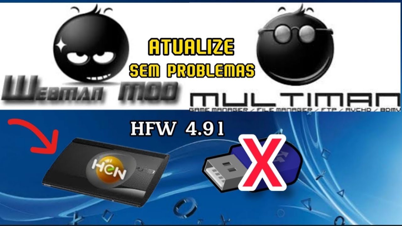 WEBMAN MOD + MULTIMAM PS3 HEN 4.91 COMO INSTALAR APENAS USANDO O NAVEGADOR DO PS3 SEM PENDRIVE ...