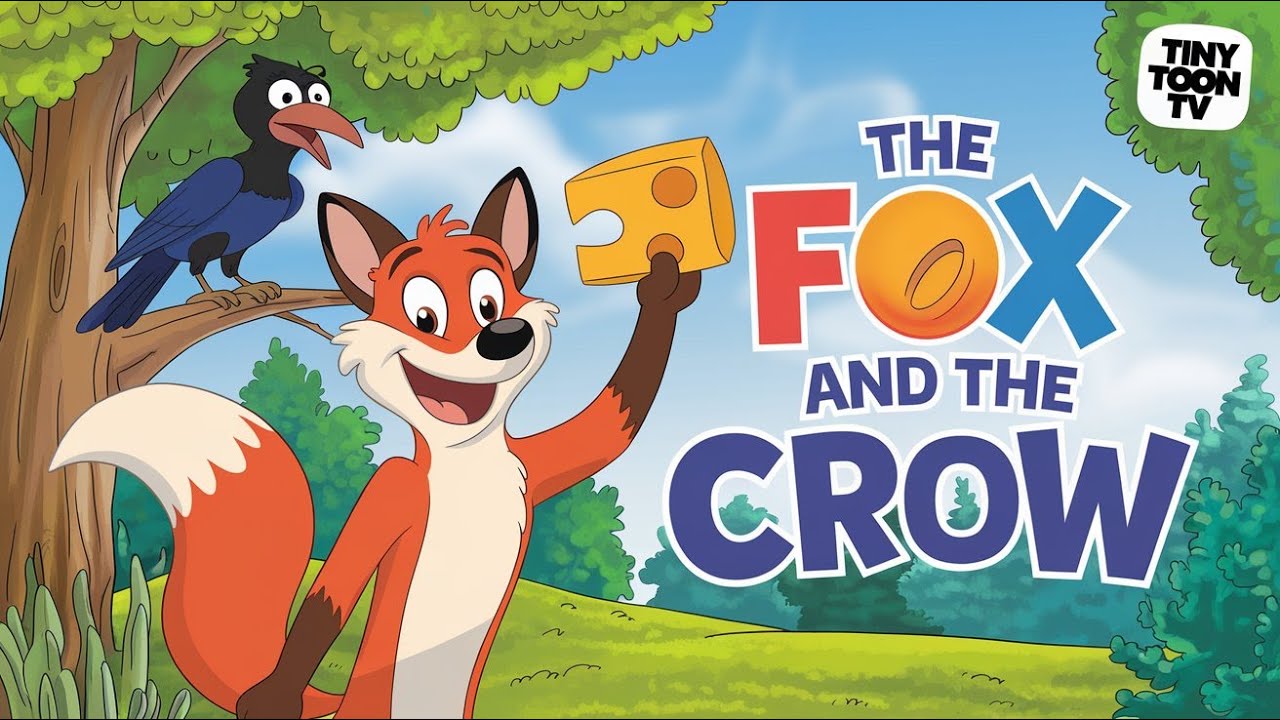 The Fox and the Crow | Kids Story | Tiny Toon TV - YouTube