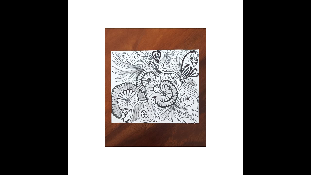 Relaxing Zen-Art// Tangle// Zen-tile//Pattern Art//Line art// Zen ...